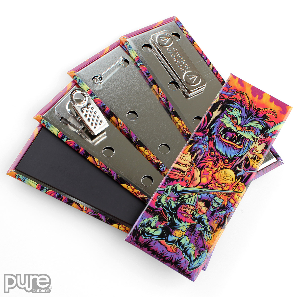 Clothing Magnet Samples | Pinless Custom Buttons