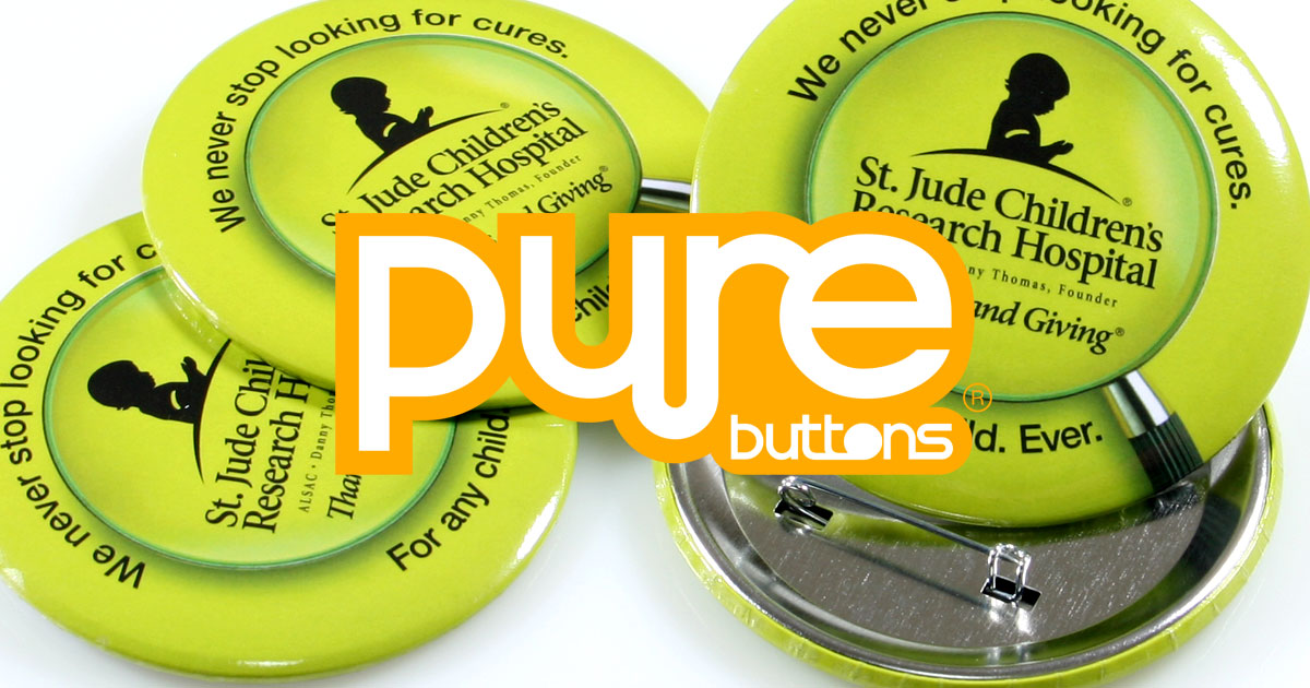 Create Charity Buttons and Non-Profit Buttons at Pure Buttons