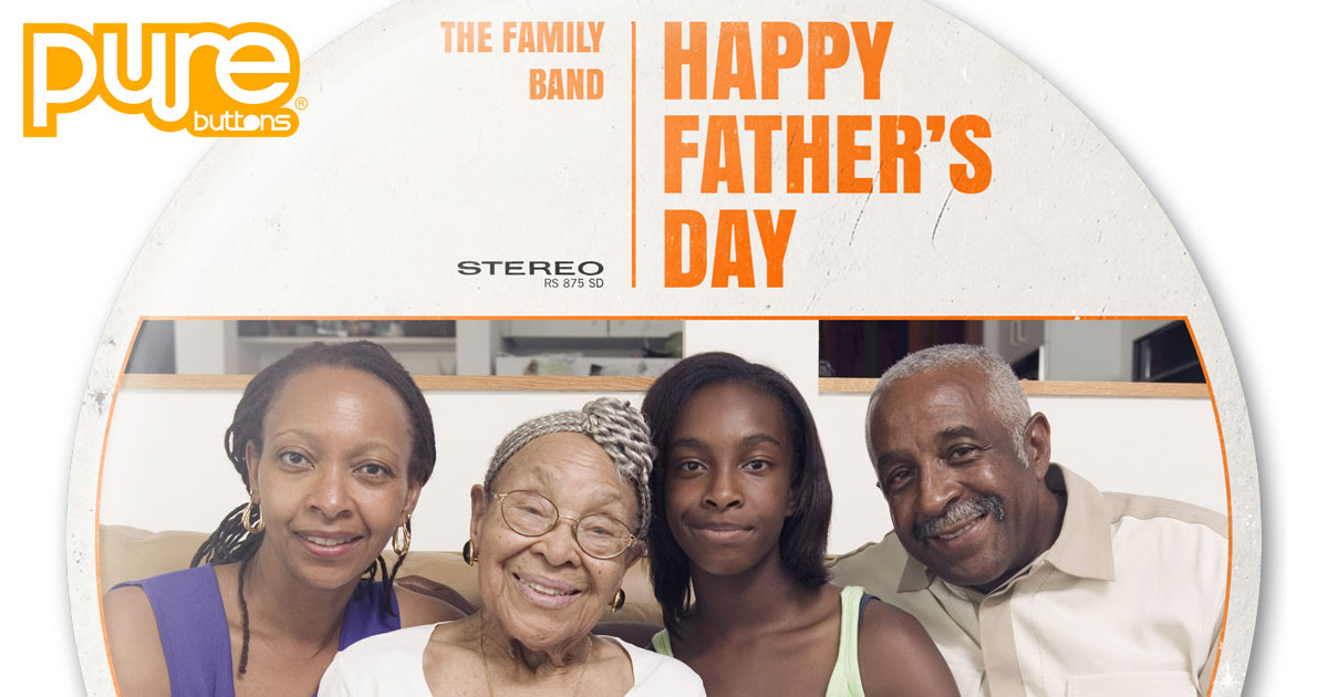 Family Band Album Cover Father's Day Photo Gift Design - PureButtons