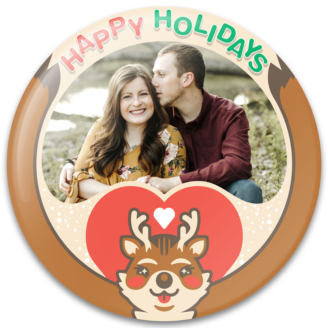 Reindeer Hug Photo Gift Design - Christmas Gift Ideas - PureButtons