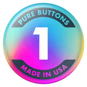 1" Custom Round Buttons | Pure Buttons