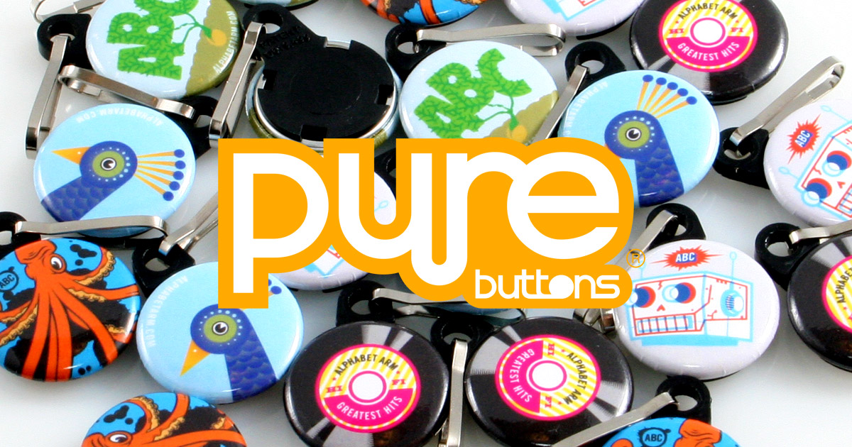 1" Round Custom Zipper Pulls - Order Zipper Pullers at Pure Buttons