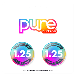 Custom Button Packs | Two 1.25" Round Buttons