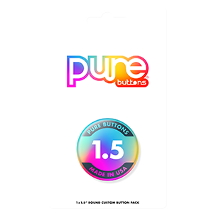 Round Single Button Packs | 1.5" Round Button