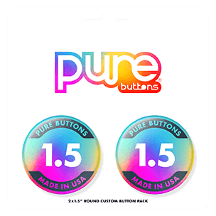 Customized Button Packs | Two 1.5" Round Buttons
