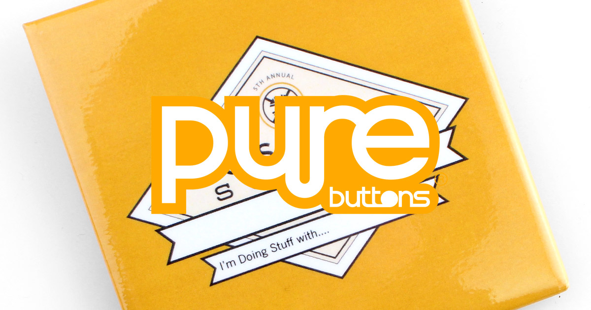 2" Square Custom Buttons | Pure Buttons