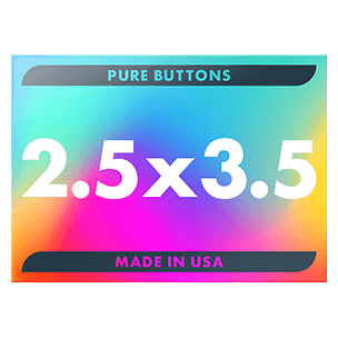 2.5" x 3.5" Rectangle Magnet | Pure Buttons