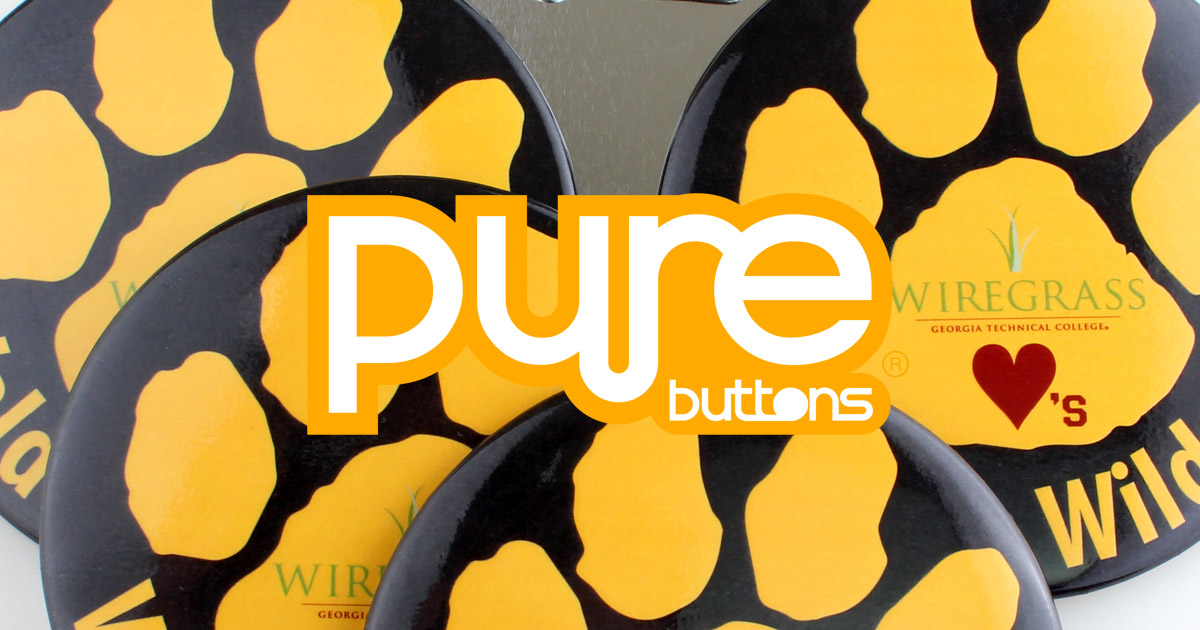 4" Round Custom Buttons | Pure Buttons
