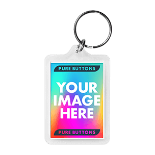 Rectangle Custom Keychains - Design & Order Personalized Keychains