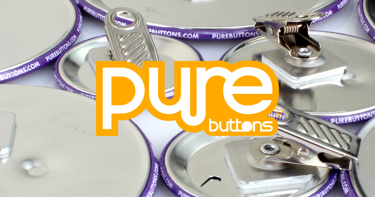 1.75" Round Custom Bulldog Clip Buttons | Pure Buttons