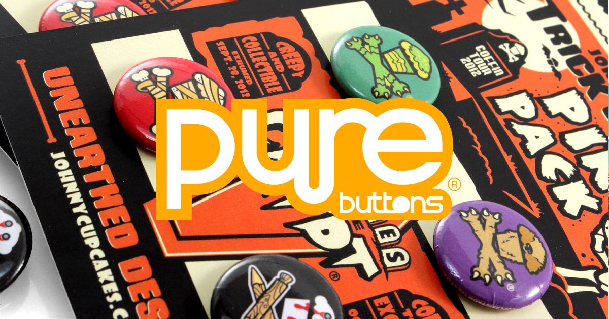 Custom Button Packs | Four 1" Round Buttons