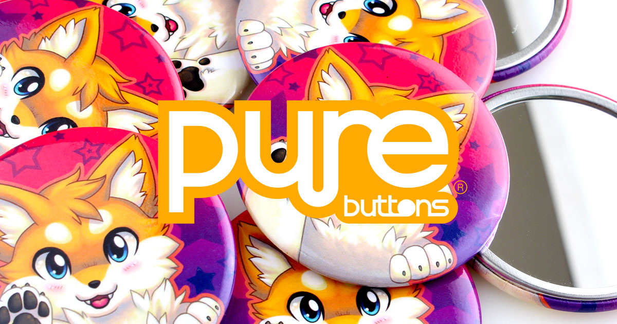 2.25" Round Custom Mirror | Pure Buttons - Custom Buttons
