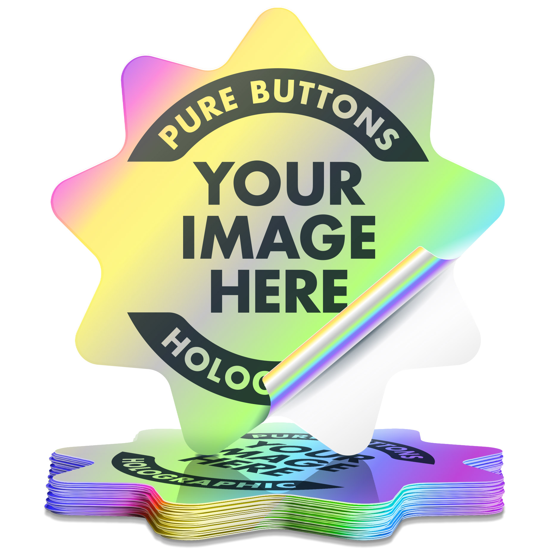 Custom Holographic Stickers | Choose From Three Holo Styles