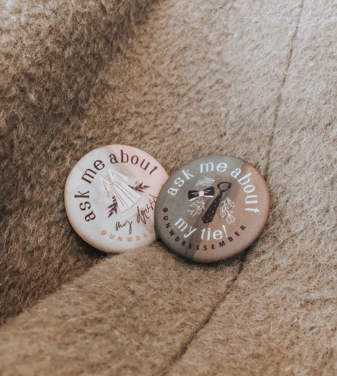 Custom Pin-Back Round Buttons